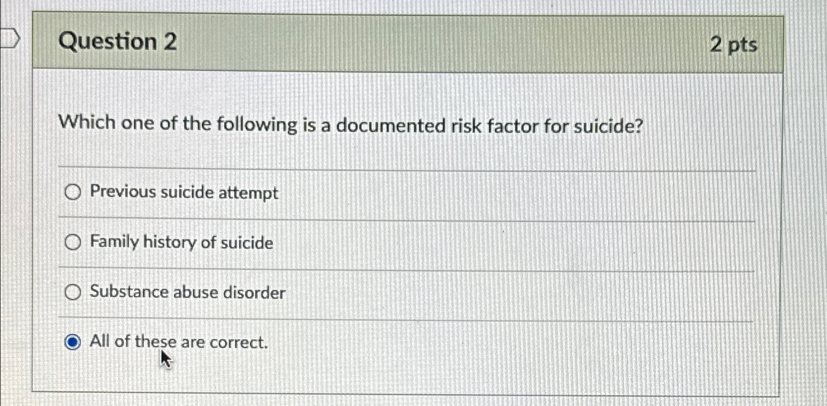 Solved Question 22 ﻿ptsWhich one of the following is a | Chegg.com