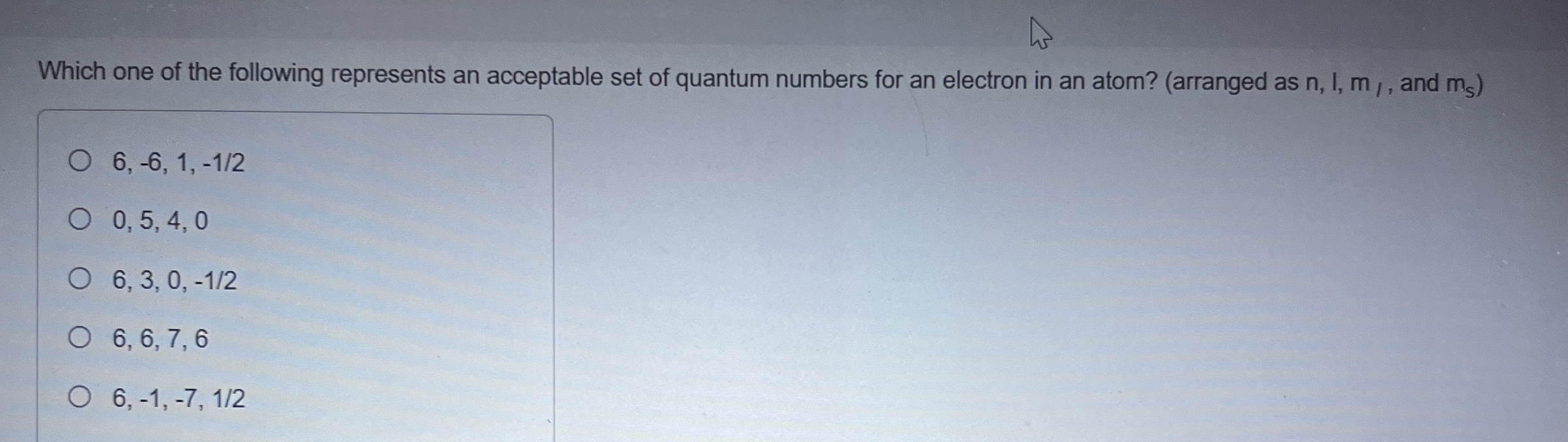 Solved Which one of the following represents an acceptable | Chegg.com
