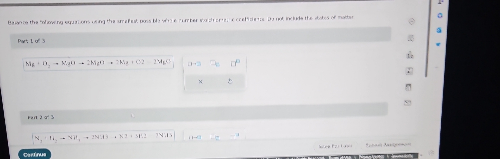 Solved Please help, thank you!Balance the following | Chegg.com