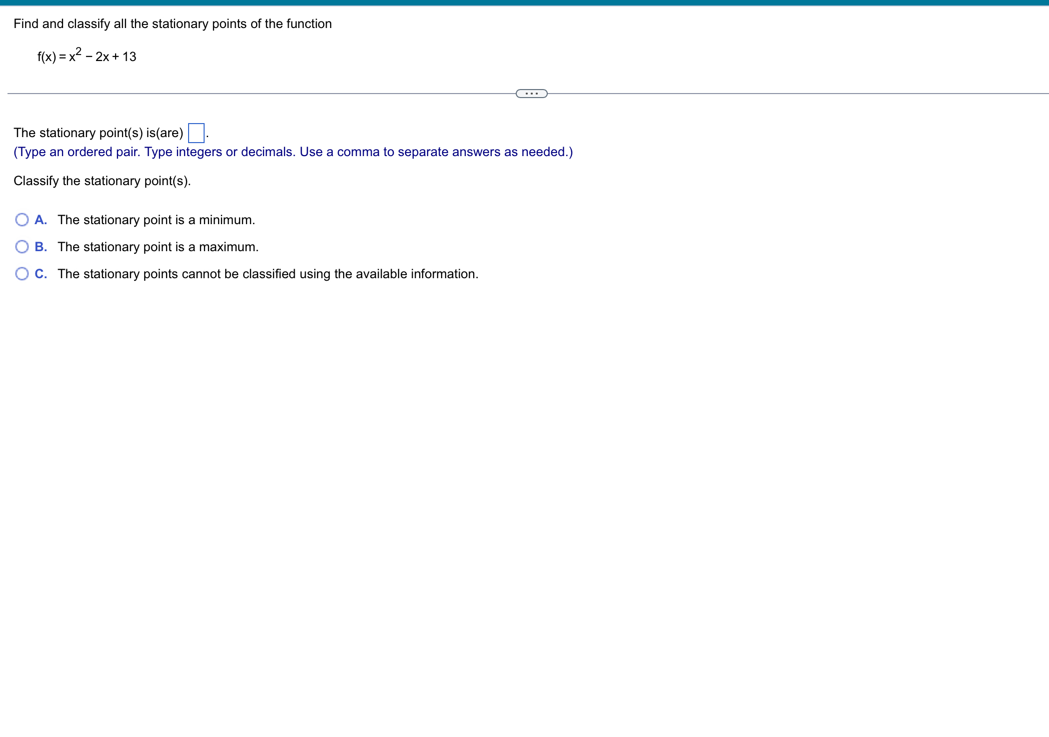 Solved Find and classify all the stationary points of the | Chegg.com