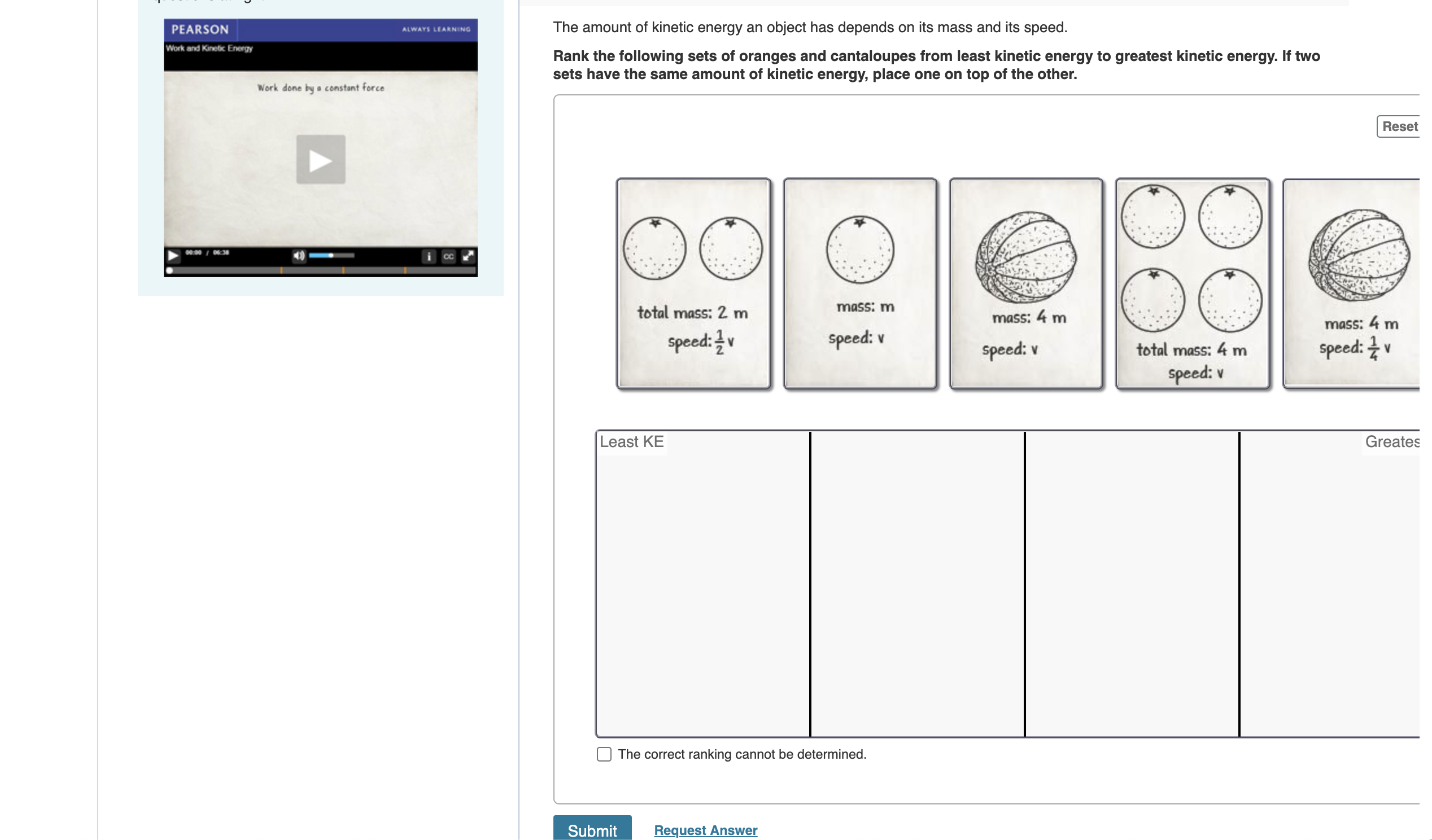 Solved total mass: 2mspeed: 12Vtotal mass: 2 ﻿speed: 12vThe | Chegg.com