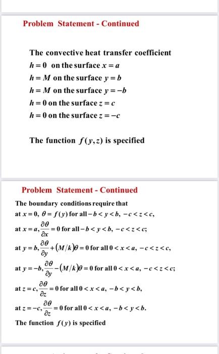 Solved Assignment 3 - Cooling a Rectangular Fin Exact | Chegg.com