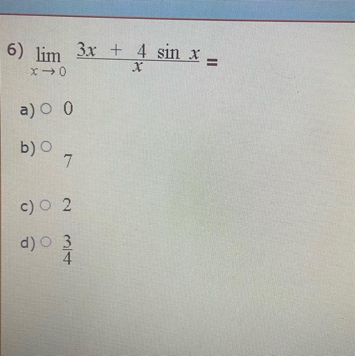 Solved x3x+4sinx= 0 7 2 | Chegg.com