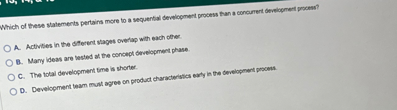 Solved Which of these statements pertains more to a | Chegg.com