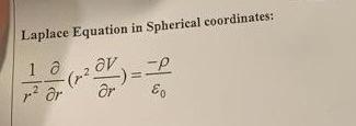 Solved Laplace Equation in Spherical coordinates: | Chegg.com
