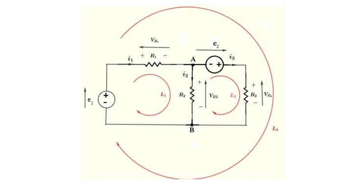 Solved Given the voltage sources e1=20 V, e2=5 V, and | Chegg.com