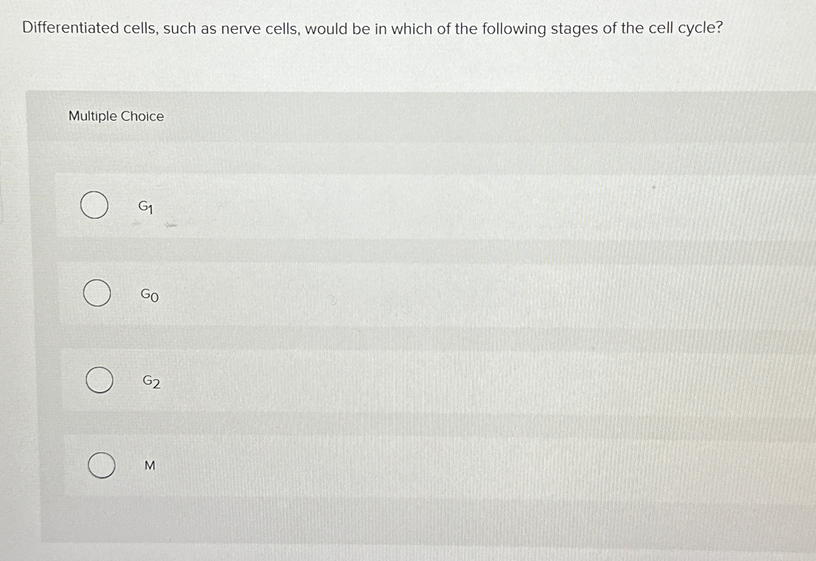 Solved Differentiated cells, such as nerve cells, would be | Chegg.com