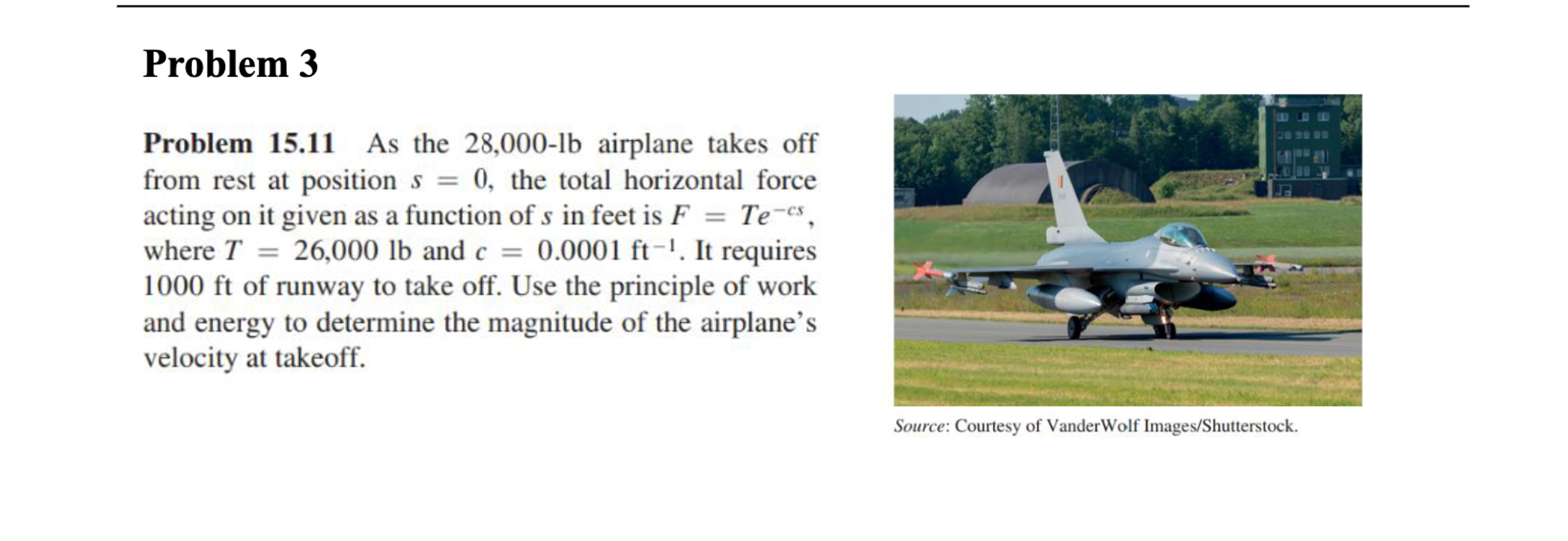 Solved Problem 3Problem 15.11 ﻿As the 28,000-lb airplane | Chegg.com