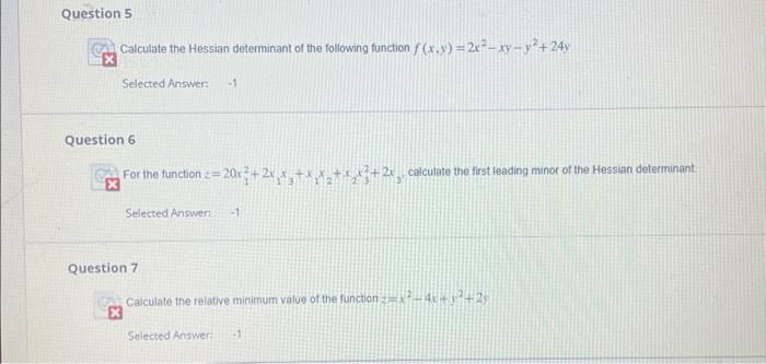 Solved Calculate the Hessian determinant of the following | Chegg.com Solved Calculate the Hessian determinant of the following | Chegg.com