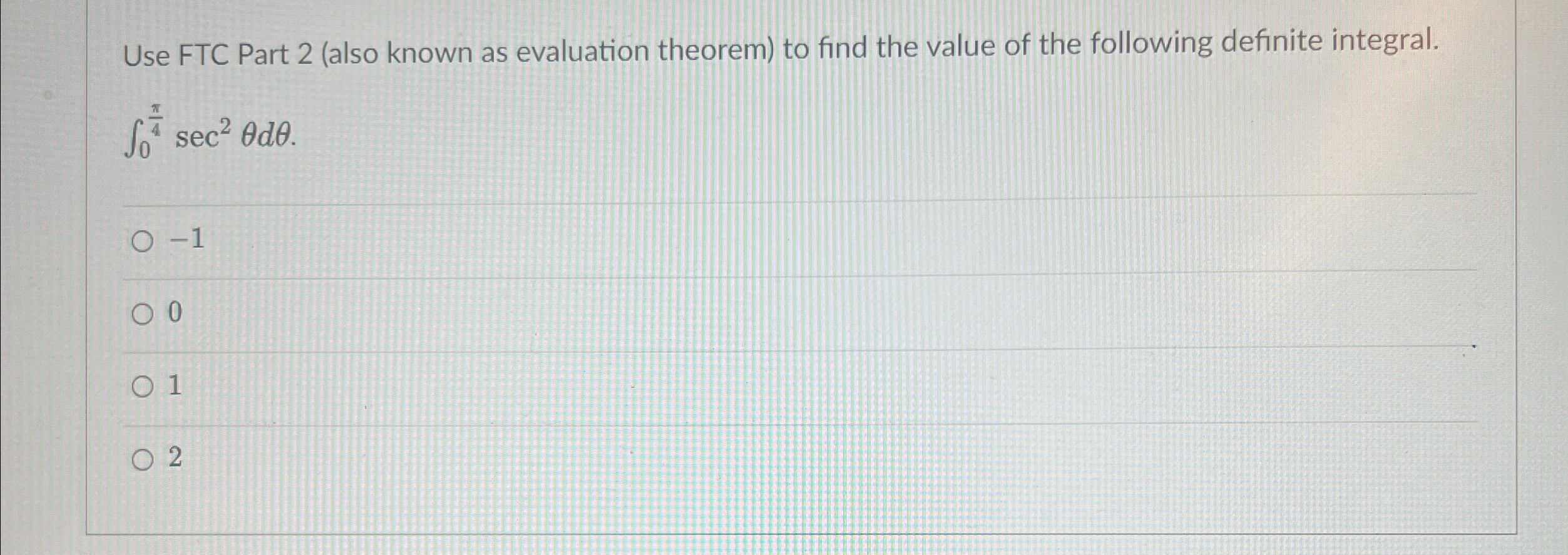 Solved Use FTC Part 2 (also known as evaluation theorem) ﻿to | Chegg.com