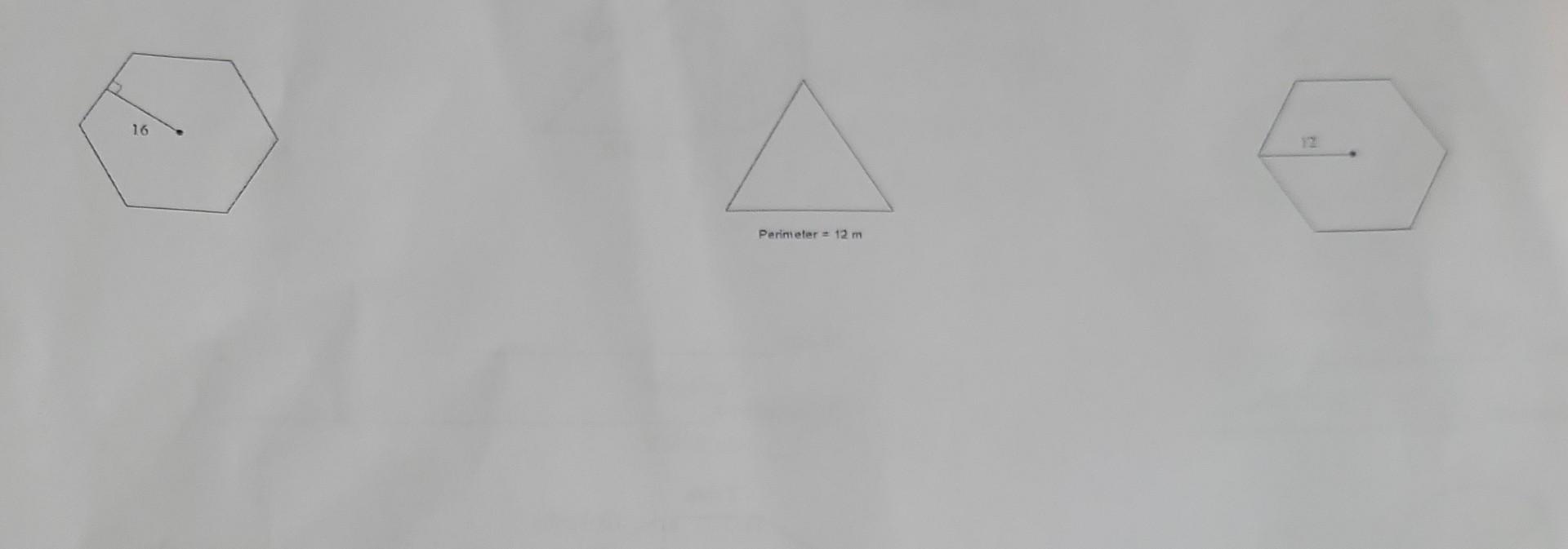 Solved Find the exact area of each regular polygon. Use | Chegg.com