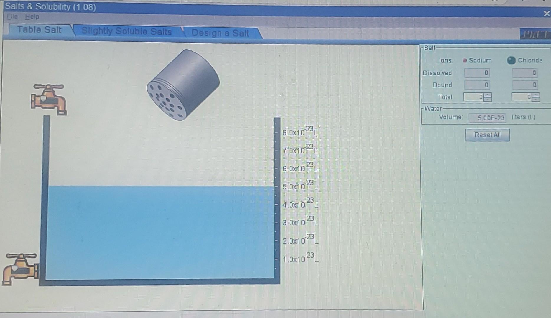 Solved Salts \& Solubility (1.08) Elie Help Table Selt | Chegg.com