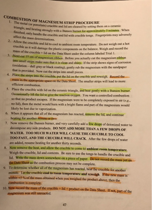 Solved REF: Experiment 3A in the Lab Manual Part 1 Write a | Chegg.com