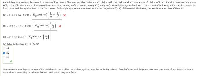 Solved An infinitely long rectangular solenoid is made of | Chegg.com