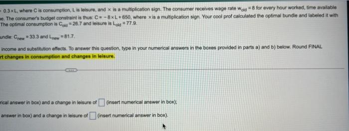 Solved Consider a representative consumer whose utility | Chegg.com