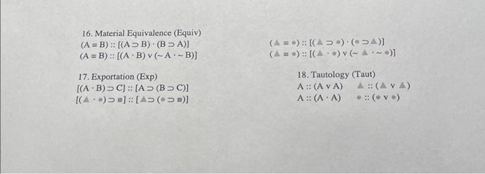 Solved (note photo 3 and 4 are the 18 rules of implication) | Chegg.com