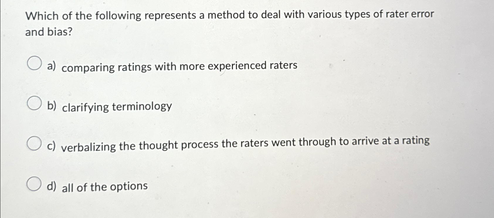 Solved Which of the following represents a method to deal | Chegg.com