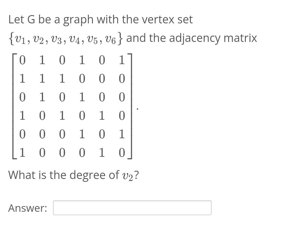 Solved Let G be a graph with the vertex set | Chegg.com