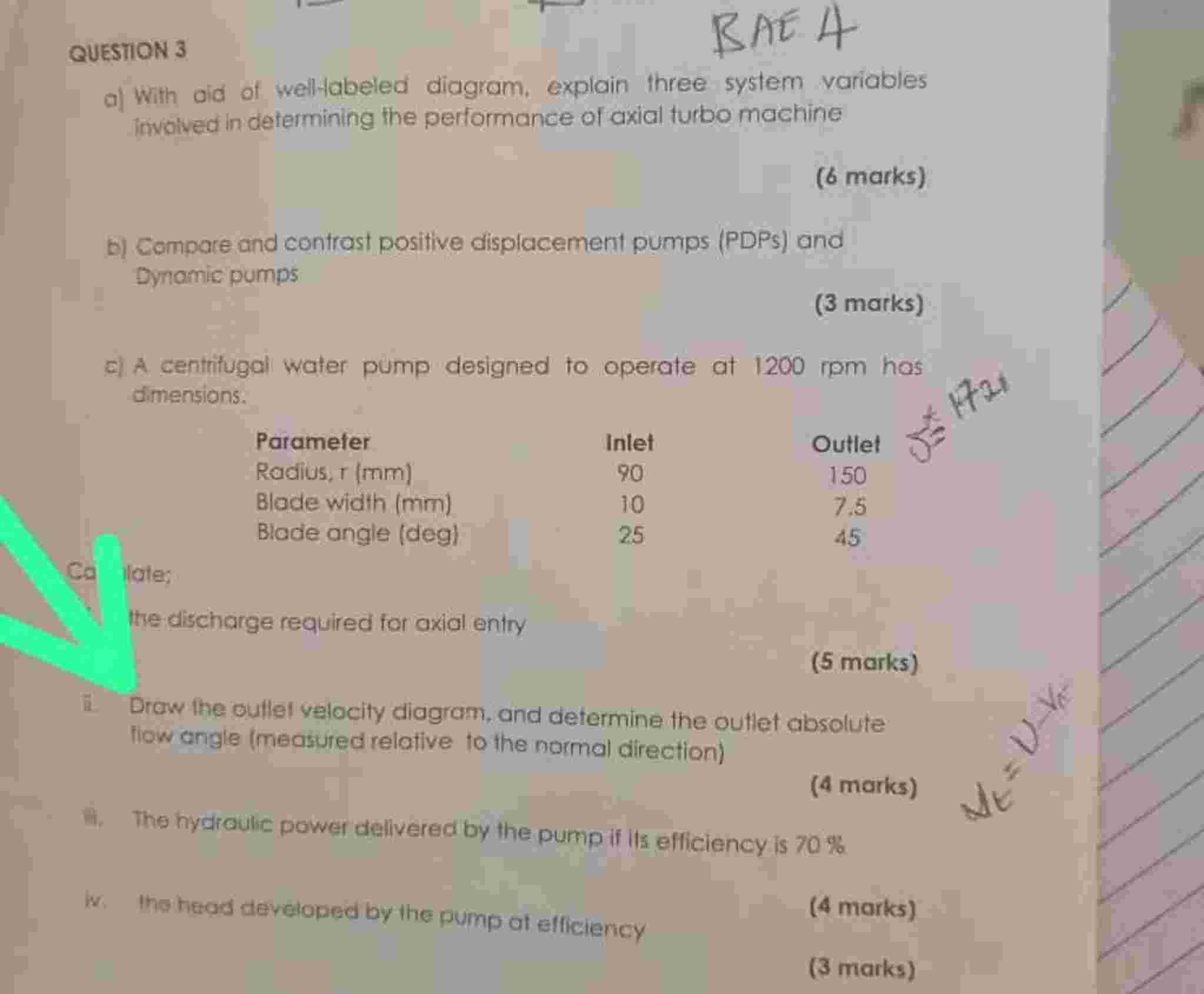QUESTION 3 ﻿a) ﻿With aid of well-abeled diagram, | Chegg.com