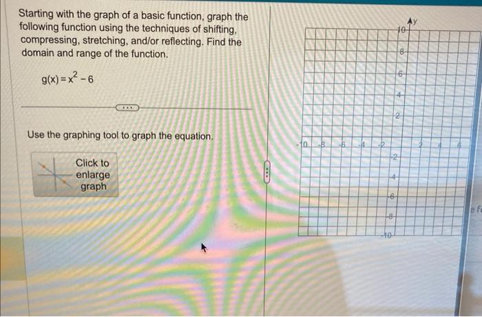 Solved Starting with the graph of a basic function, graph | Chegg.com