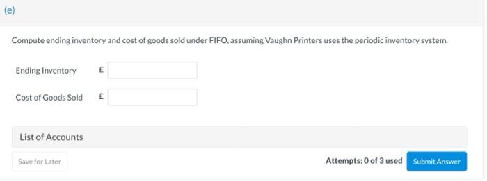 Solved In part a) of Q6, please directly calculate the COGS | Chegg.com