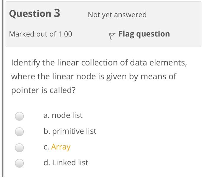 Solved Question 3 Not Yet Answered Marked Out Of 100 P Flag 