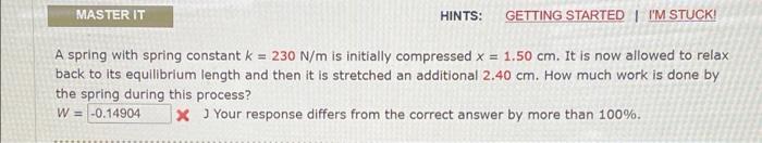 Solved Example 6.5 Measuring k for a Spring A common | Chegg.com