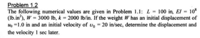 Solved First Resolve the problems 1.2 and 1.6 then resolve | Chegg.com
