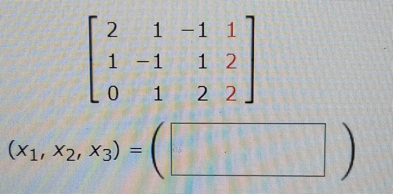 Solved Find the solution set of the system of linear | Chegg.com