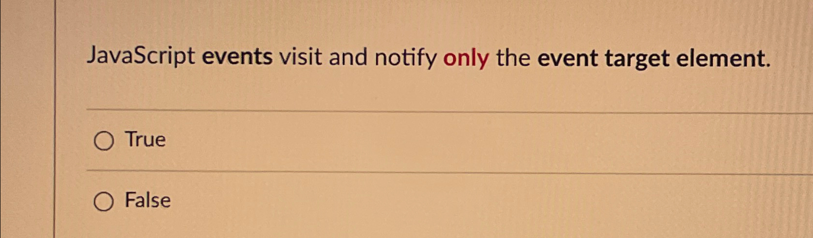 Solved JavaScript events visit and notify only the event | Chegg.com