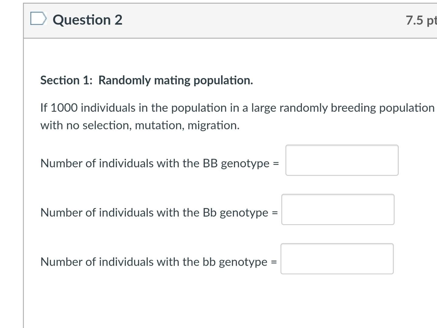 Solved Non-Random Mating: What if like breeds only with | Chegg.com