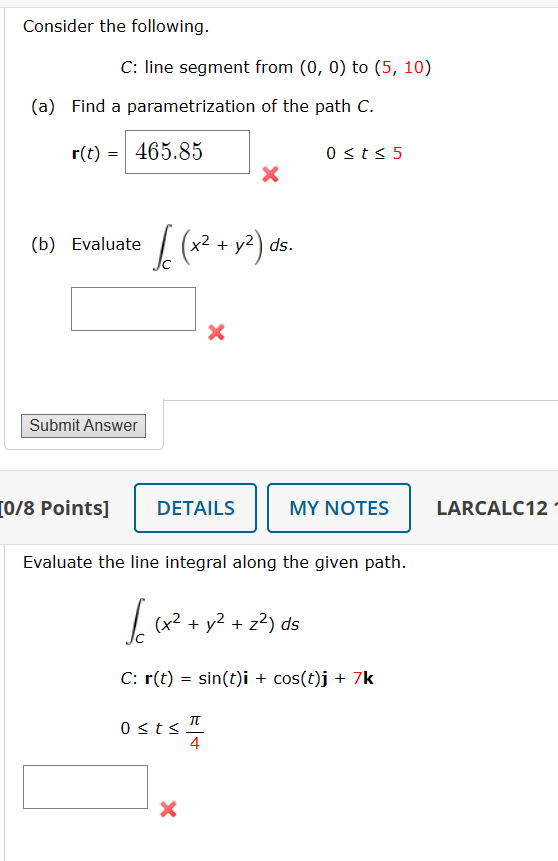 Solved Consider the following.C: line segment from (0,0) ﻿to | Chegg.com