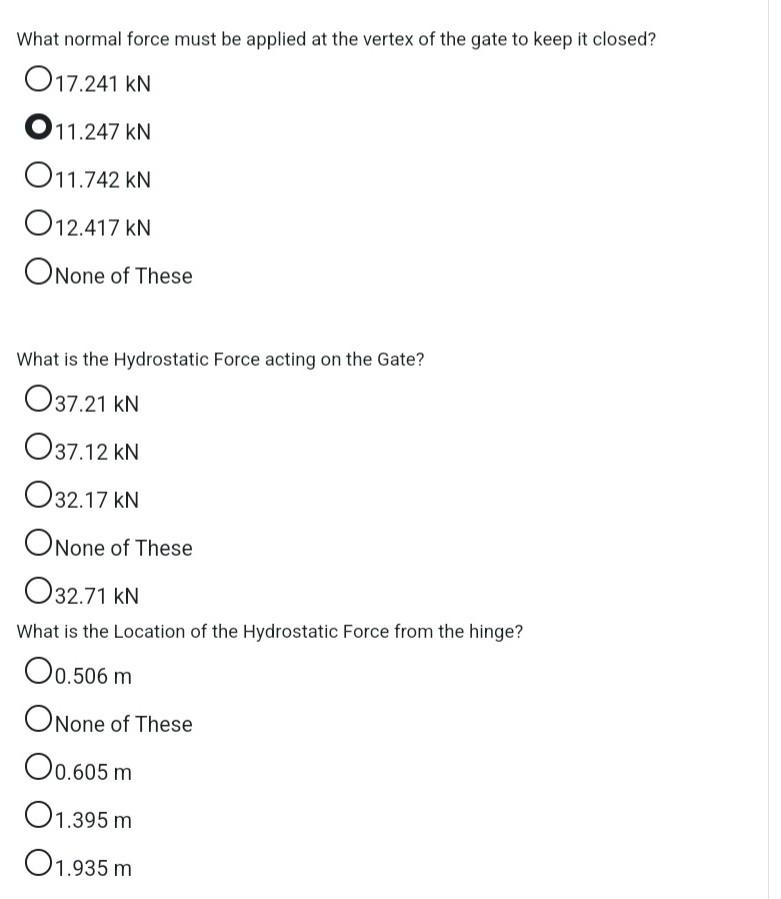 Solved SITUATION: A triangular gate with a horizontal base | Chegg.com