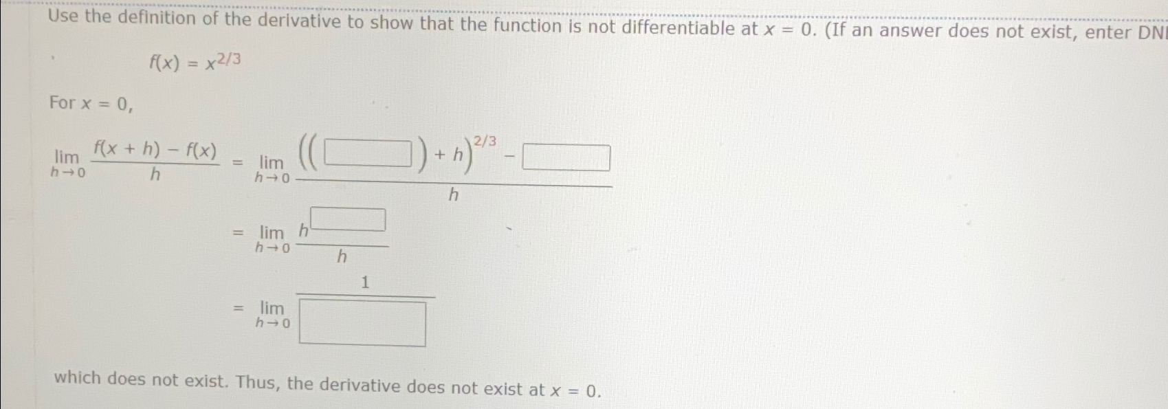 Solved Use the definition of the derivative to show that the | Chegg.com