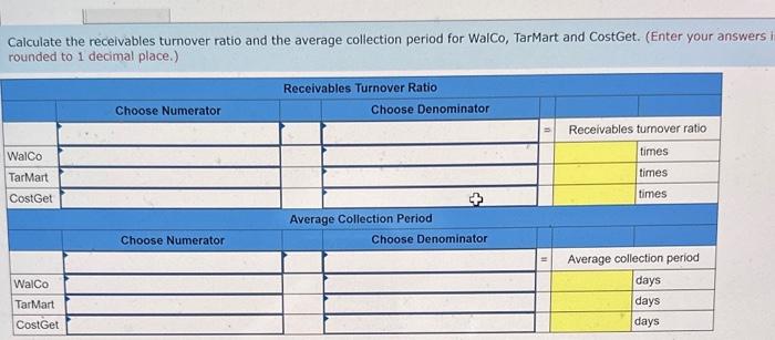 Solved Exercise 5-18 (Algo) Calculate receivables ratios | Chegg.com