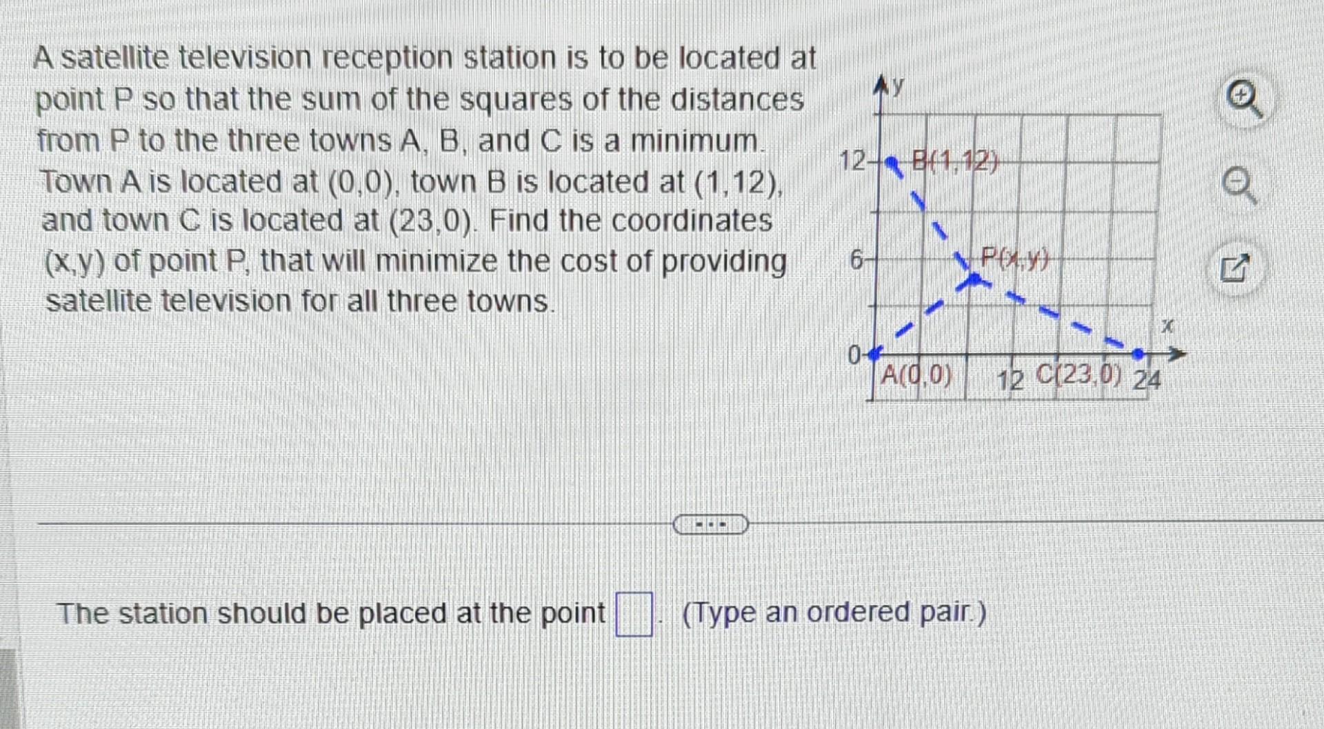 Solved A satellite television reception station is to be | Chegg.com