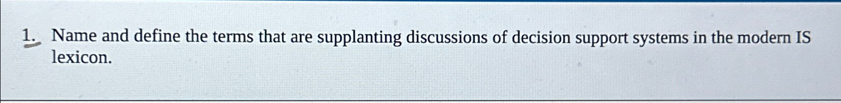 Solved Name and define the terms that are supplanting | Chegg.com