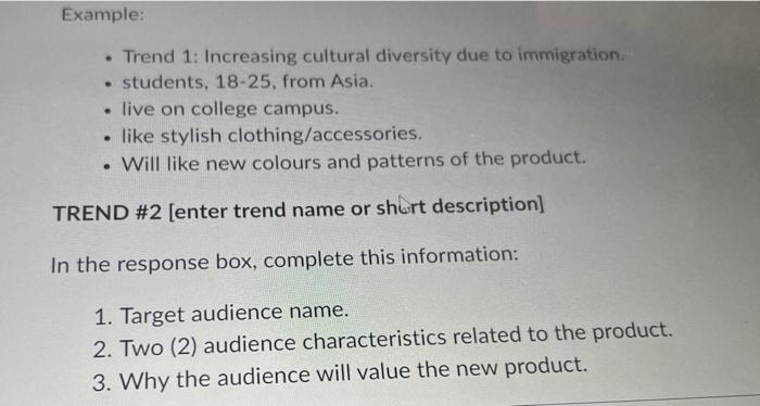 Solved Relationship of Trends and Canadian Buyers: Identify | Chegg.com