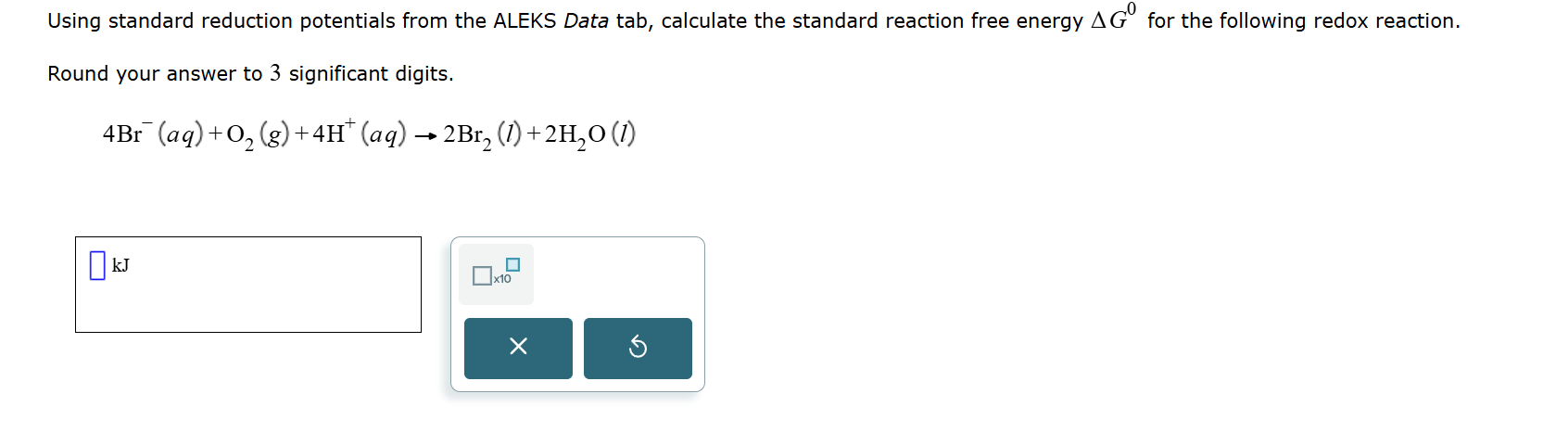 Solved Using standard reduction potentials from the ALEKS | Chegg.com