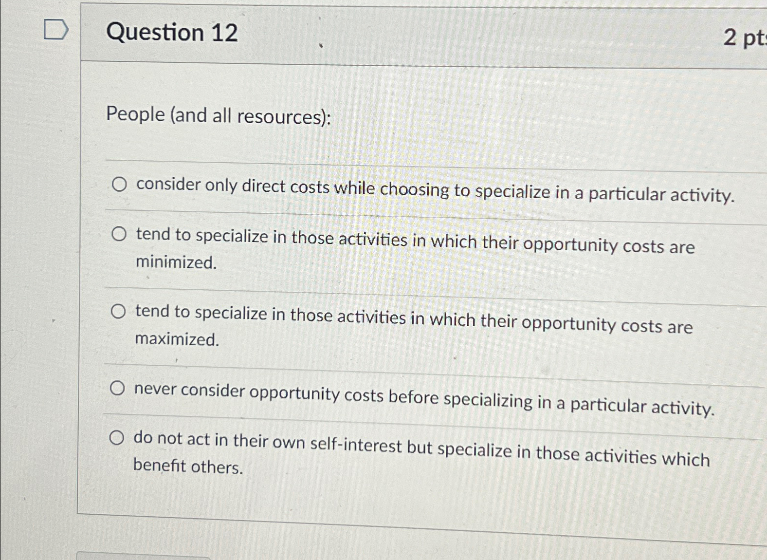 Solved Question 12People (and all resources):consider only | Chegg.com