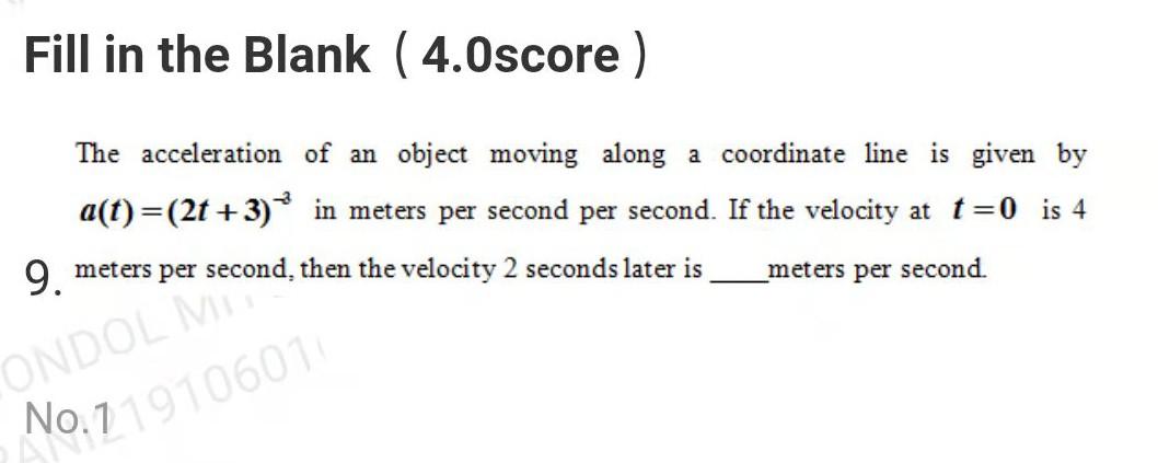 Solved RANI2197 Fill in the Blank (4.0score) 8. If f(x)= = | Chegg.com