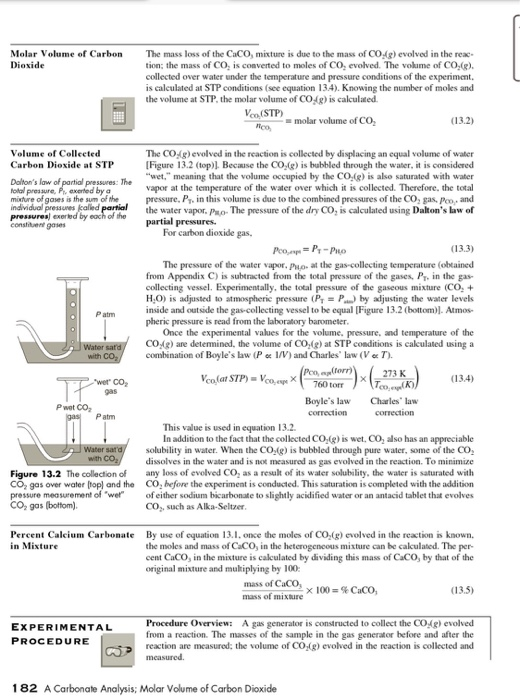 Solved Experiment 13 Report Sheet "A carbonate Analysis, | Chegg.com