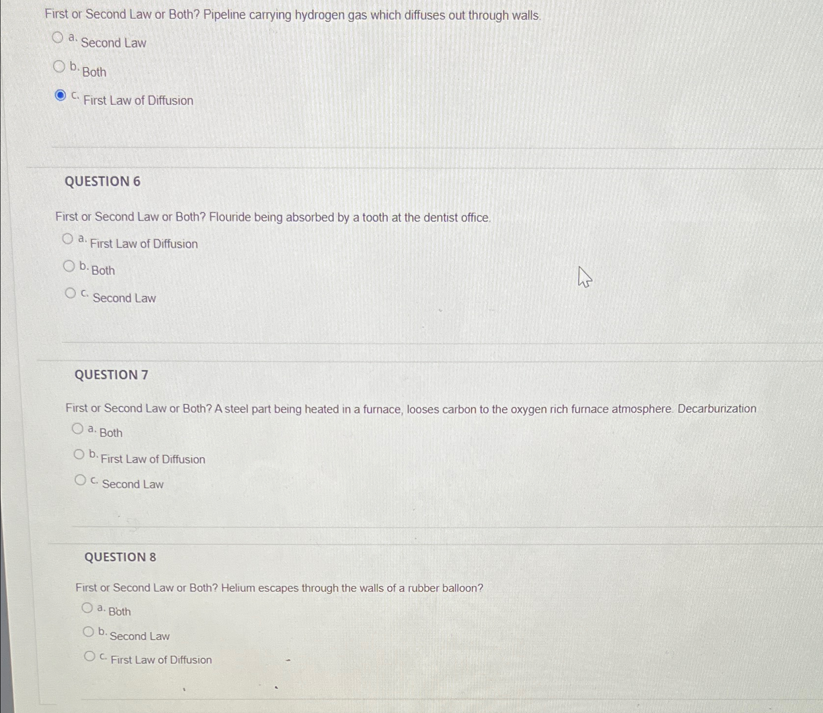 Solved First or Second Law or Both? Pipeline carrying | Chegg.com