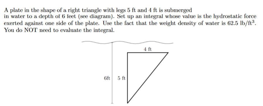 Solved A plate in the shape of a right triangle with legs | Chegg.com