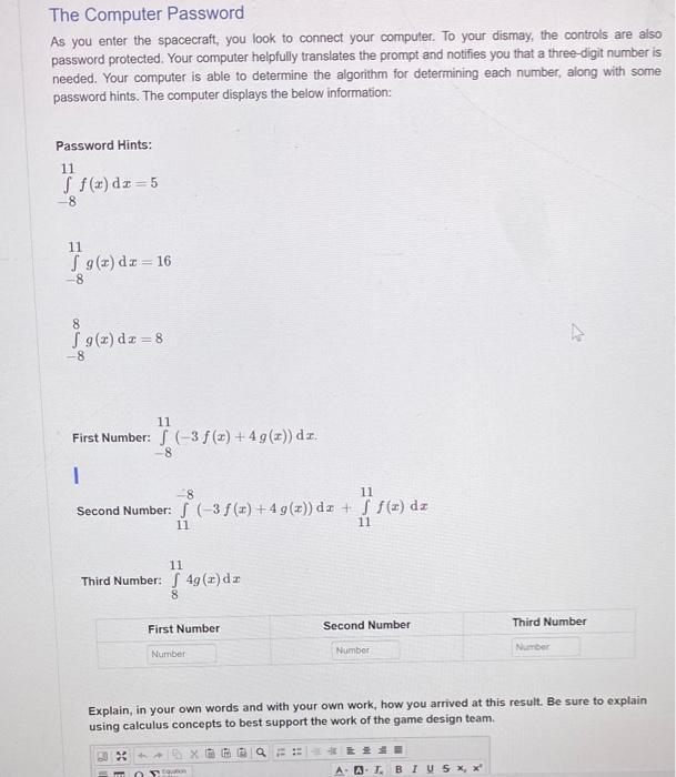 Solved The Computer Password As you enter the spacecraft, | Chegg.com