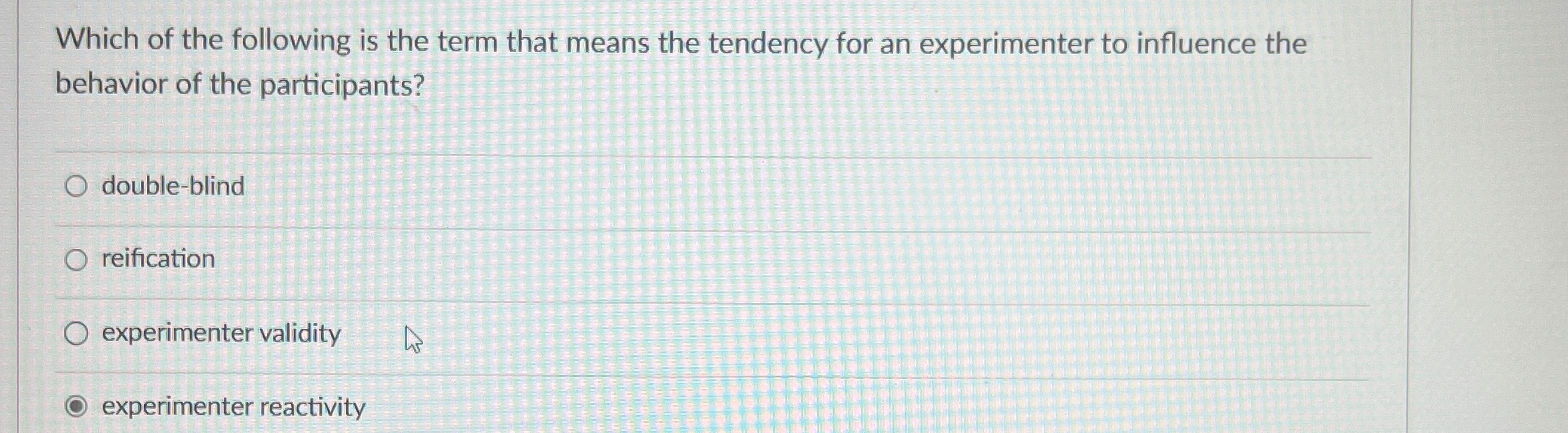 Solved Which of the following is the term that means the | Chegg.com