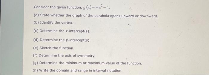 Solved Consider the given function p(x)=−3x2−15x+146. (a) | Chegg.com