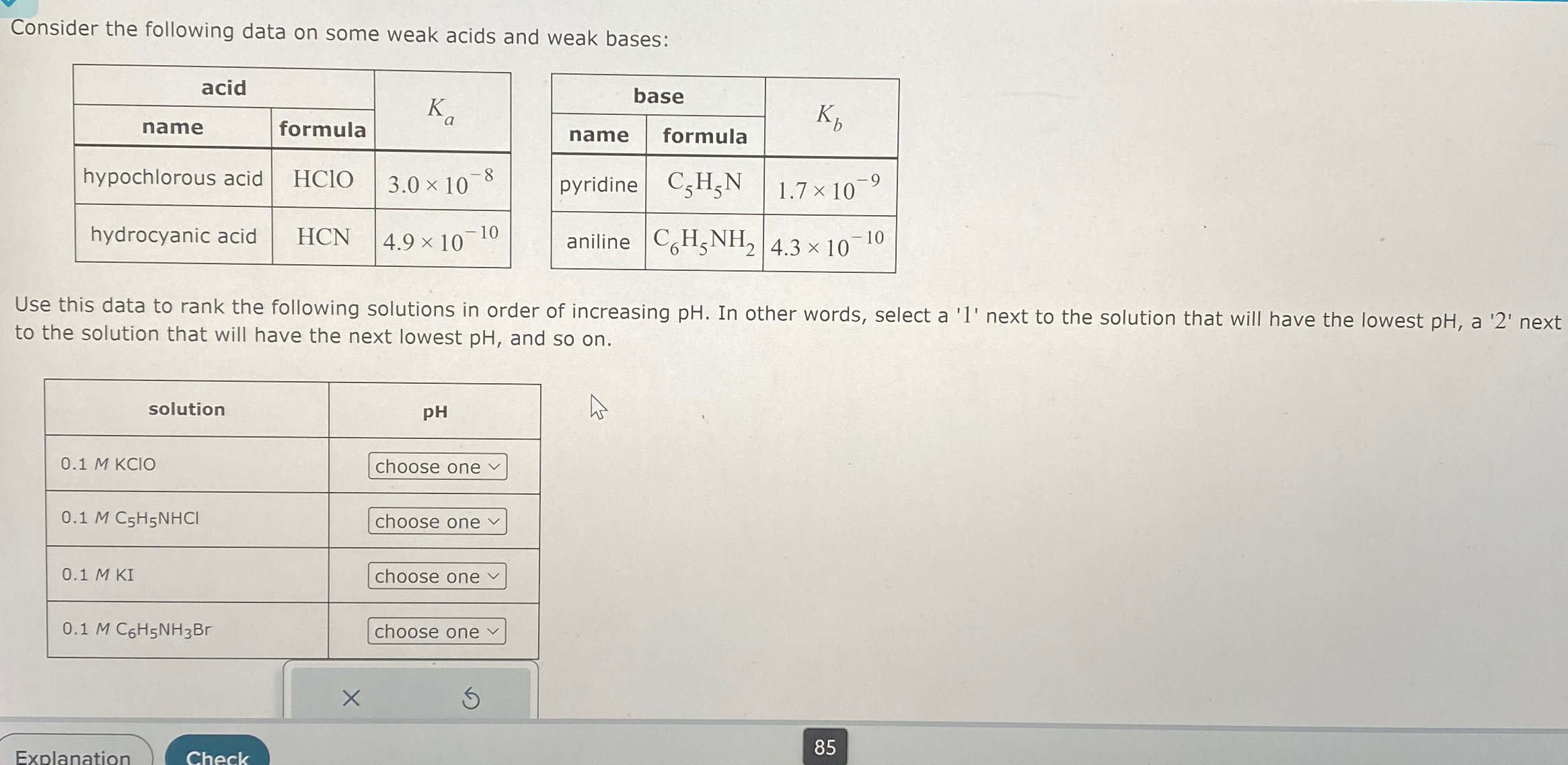 Solved Consider the following data on some weak acids and | Chegg.com