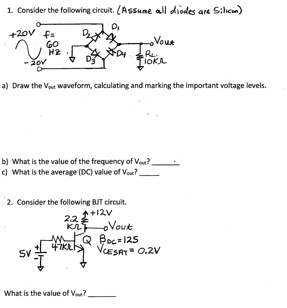 Solved Consider the following circuit. (Assume all diodes | Chegg.com