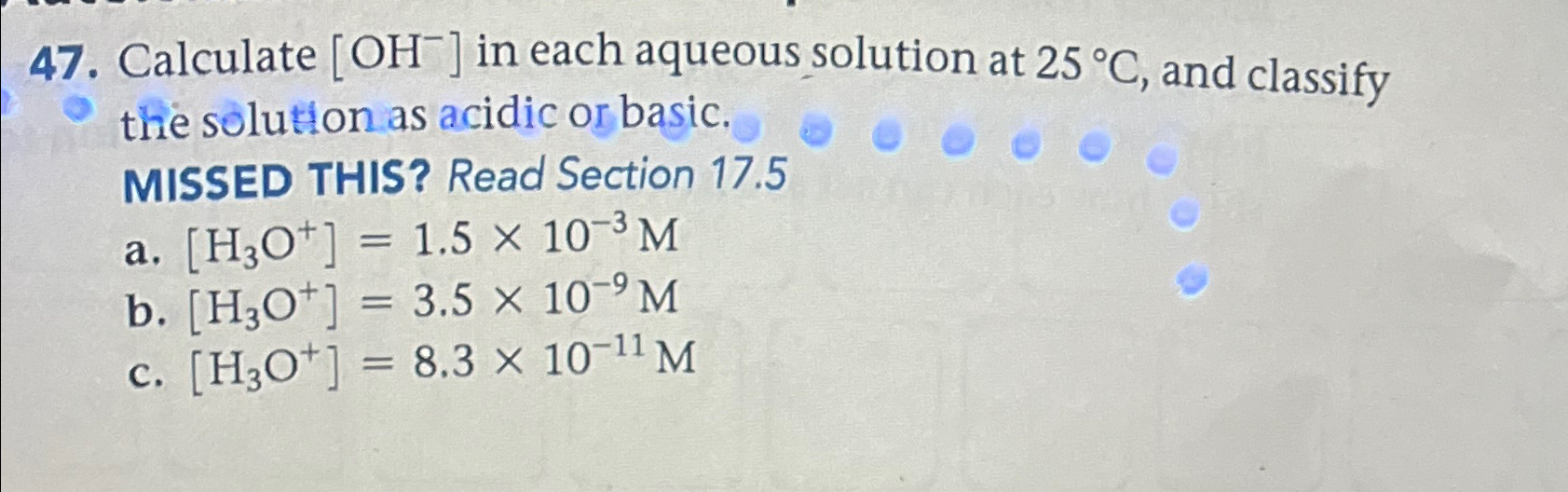 Solved Calculate OH-in each aqueous solution at 25°C, ﻿and | Chegg.com